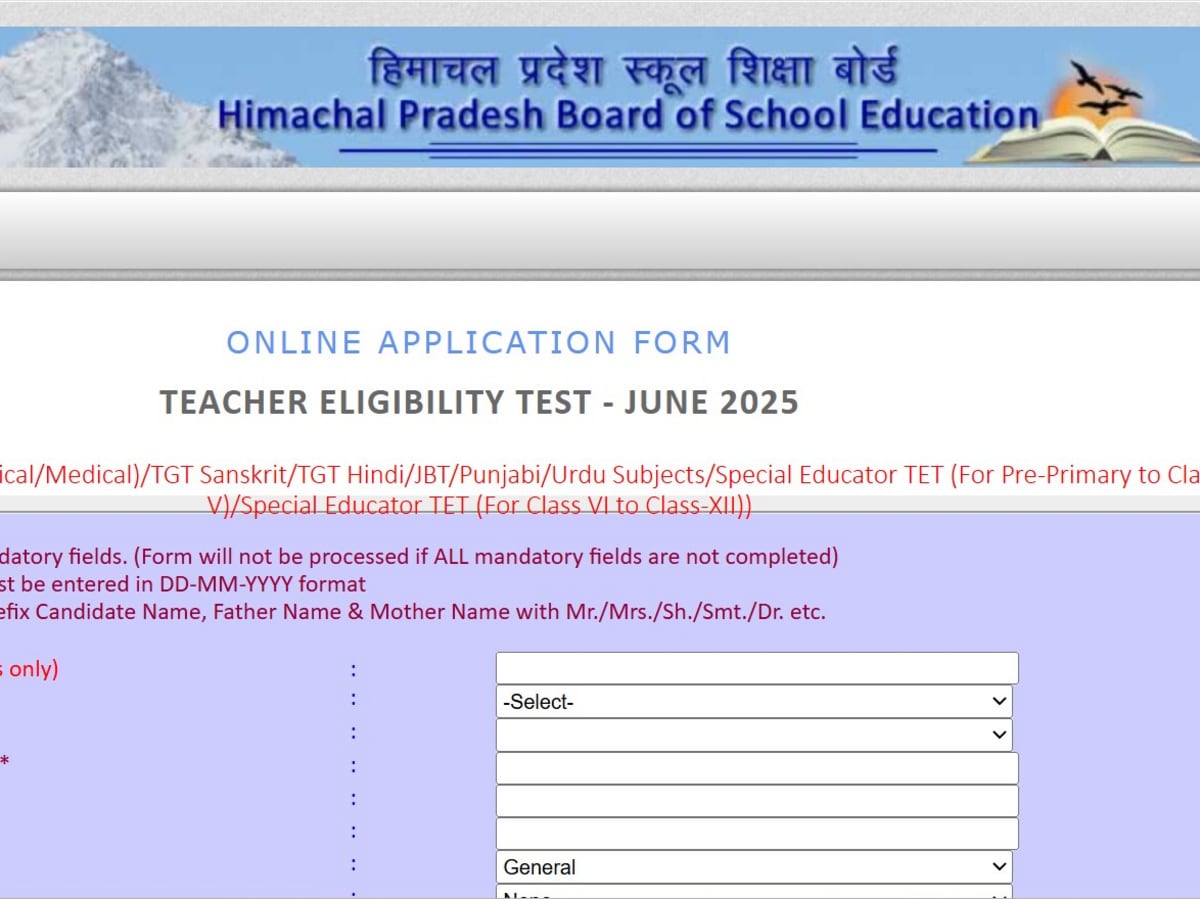 HP TET 2025 June Session Open: Apply Now on hpbose.org!